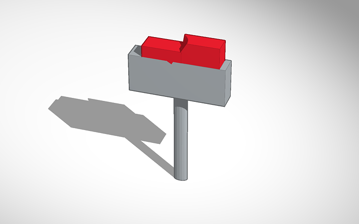3D design fiery hammer | Tinkercad