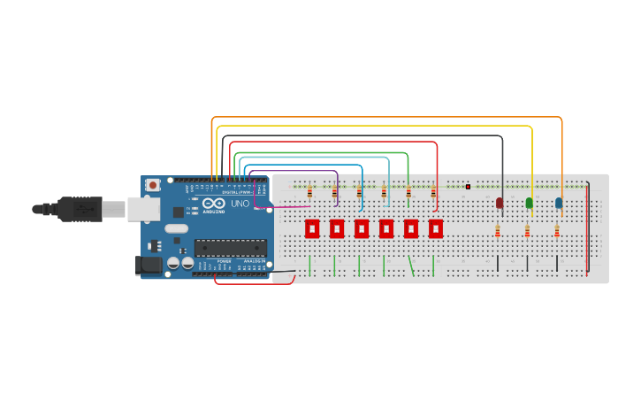 Circuit design practica 5 | Tinkercad