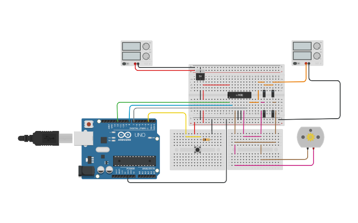 Circuit design Direction Control of DC Motor Using a Single Push Button ...