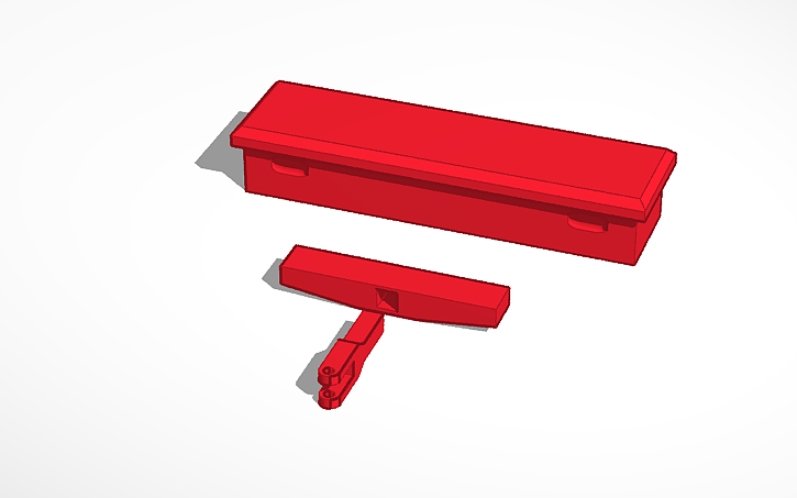3D design 1:64 scale tool box/hitch - Tinkercad