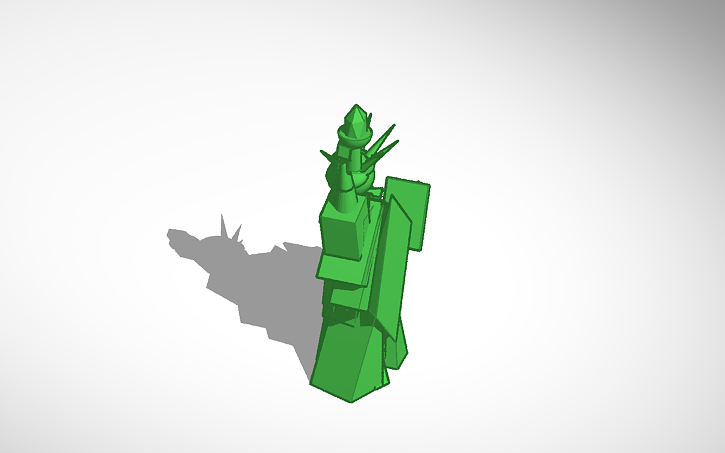 3D design Statue of Liberty - Tinkercad
