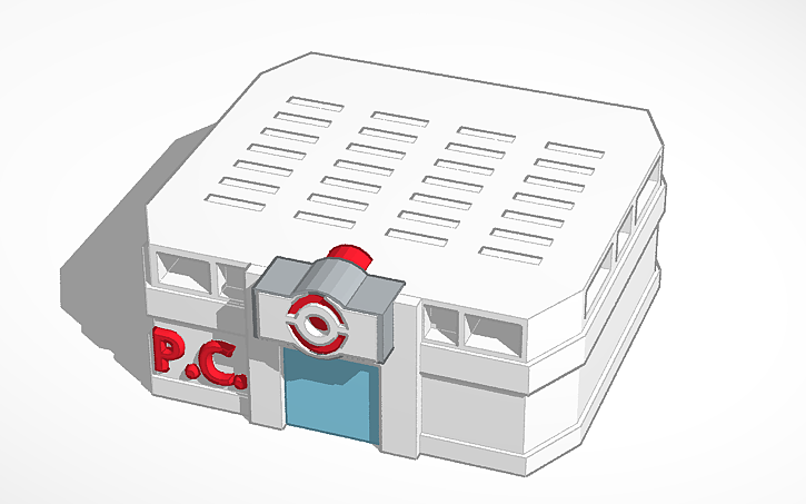 3D design Pokemon Center Bottom Section | Tinkercad