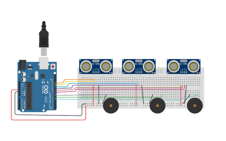 Circuit Design Blind Stick Level 8 Tinkercad