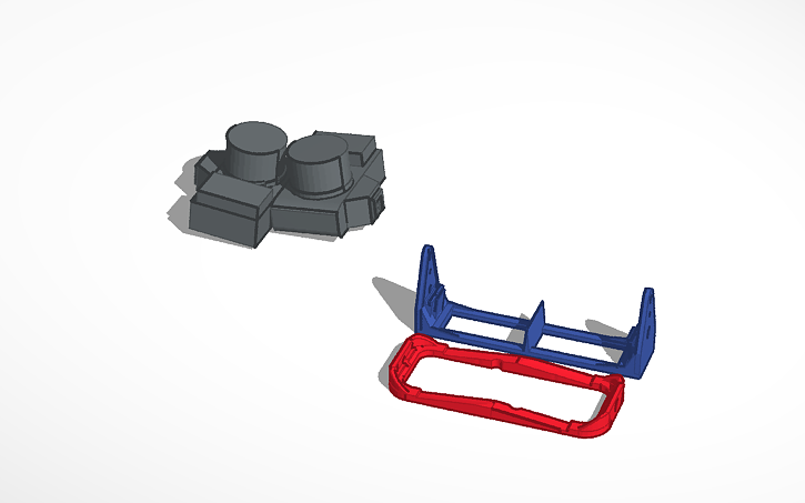 3D design Stereo Sony A7 rig - Tinkercad