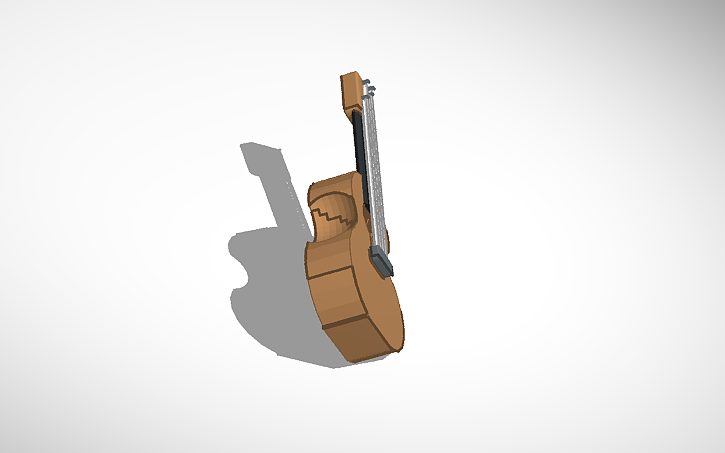 3D design Guitar - Tinkercad