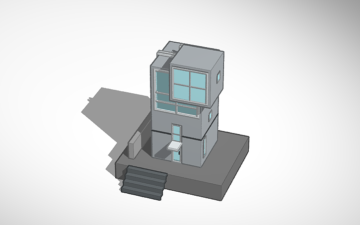 3d Design 4x4 House Tinkercad