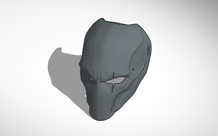 3D design ghost assassin mask - Tinkercad