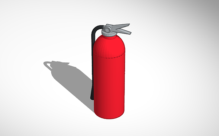 3D design Fire Extinguisher - Tinkercad
