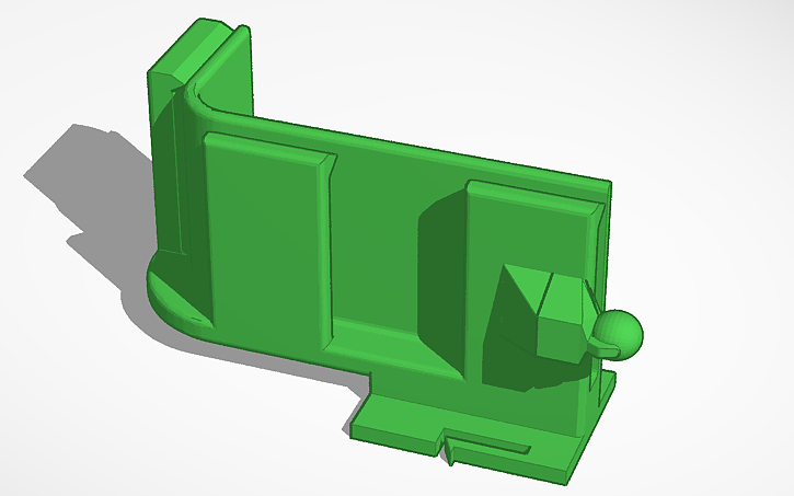3D design ender upper gantry cable guide with cable spline - Tinkercad