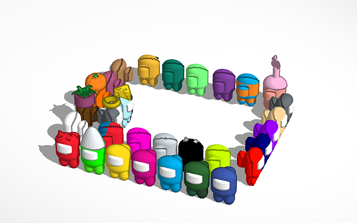 3D design Among Us characters | Tinkercad