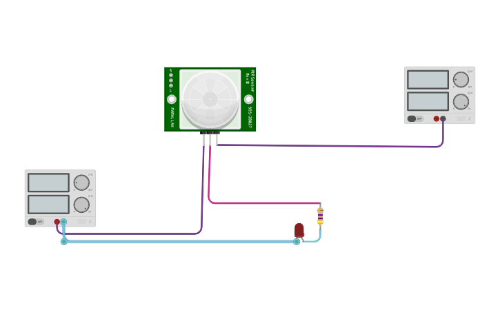 Circuit design Motion Sensor | Tinkercad