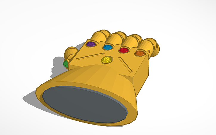 3D design Infinity Gauntlet - MARVEL STUDIOS | Tinkercad