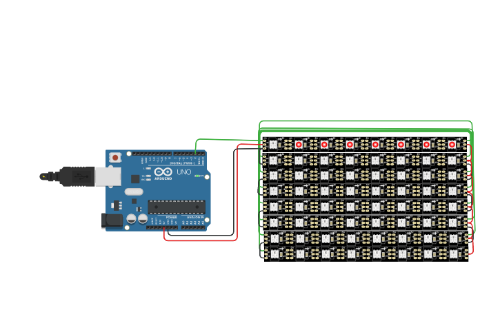 Circuit design NEO-PIXEL 8x8 TEST2 - Tinkercad