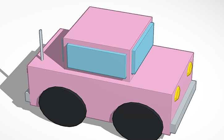 3D design Coche - Tinkercad