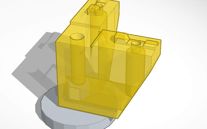 3D design 2020 leg with foot - Tinkercad