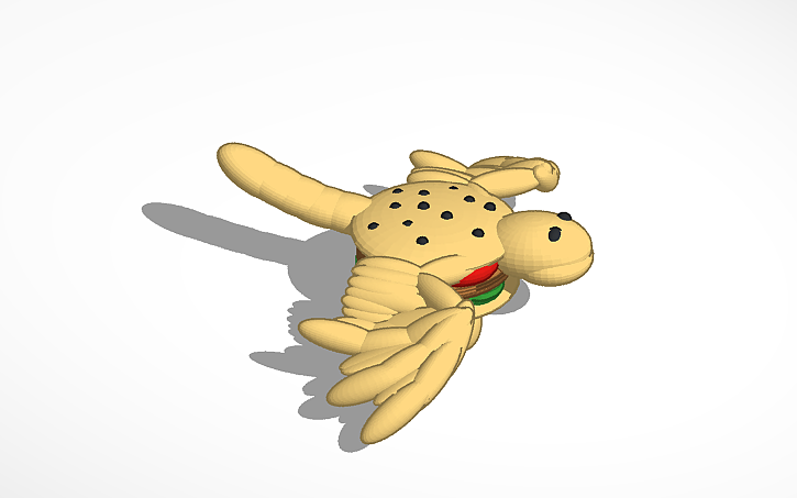 3D design Burger Dragon - Tinkercad