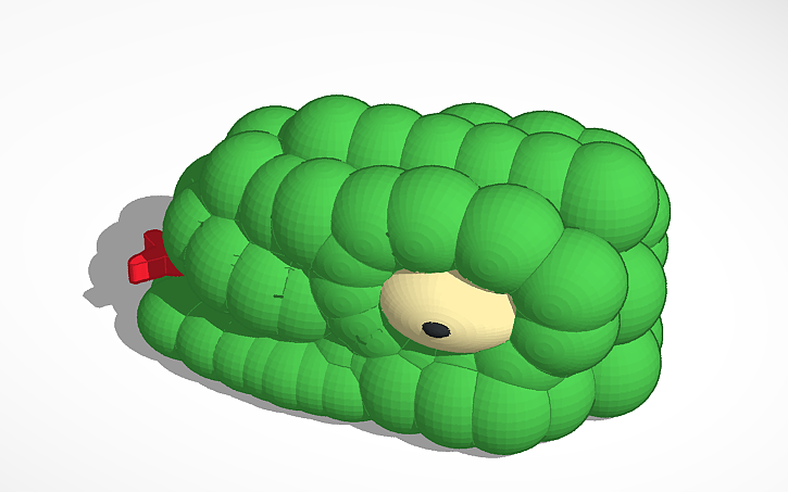 3D design Snake head - Tinkercad