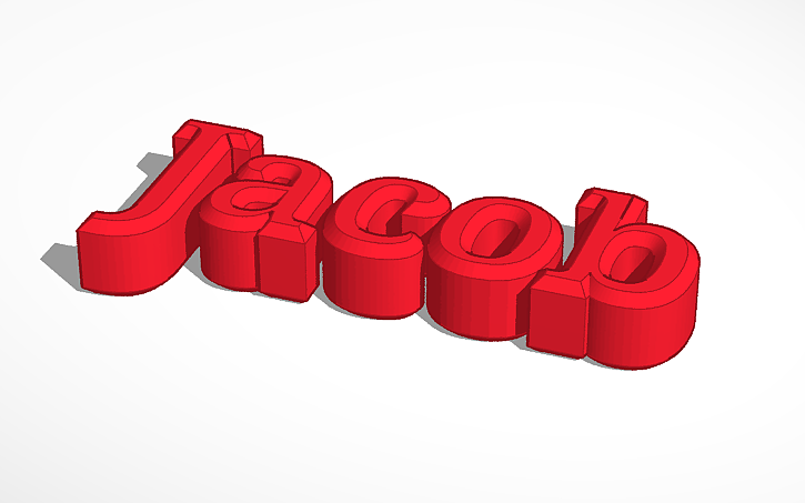 3D design Jacob - Tinkercad