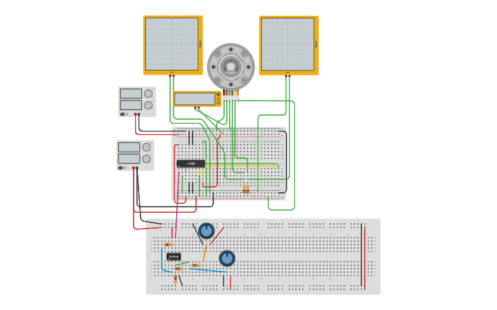 Circuit Design Proportional Controller Tinkercad