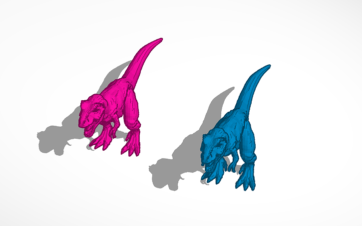 3D design T Rex - Tinkercad