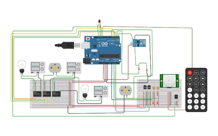 Circuit Design Home Automation System Tinkercad
