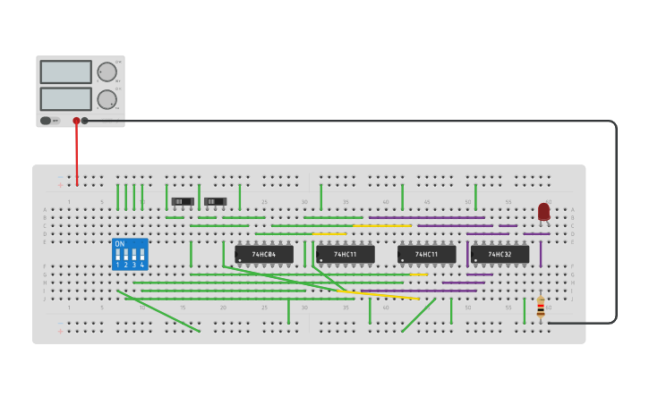 Circuit design Multiplexer | Tinkercad