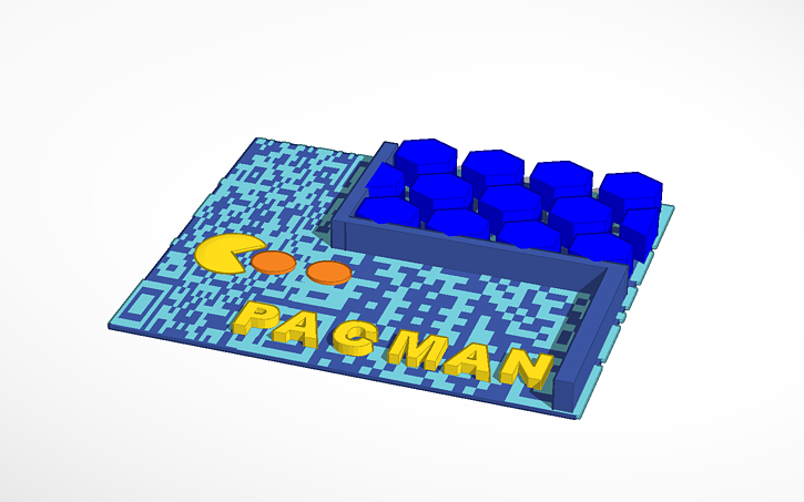 3D design pac man grid | Tinkercad