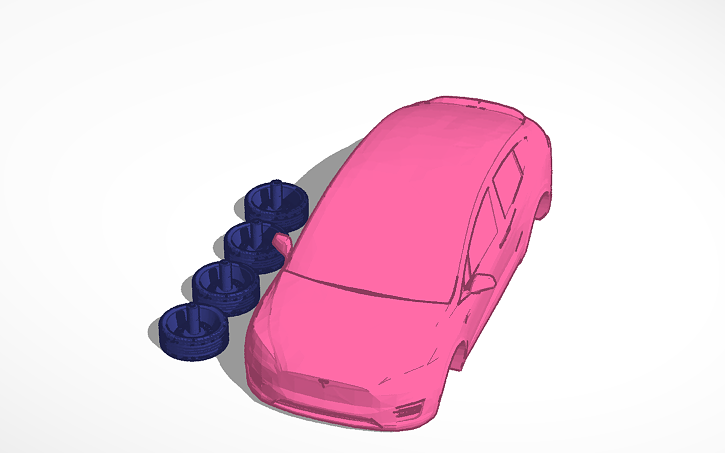 3D design Tesla Model X - Tinkercad