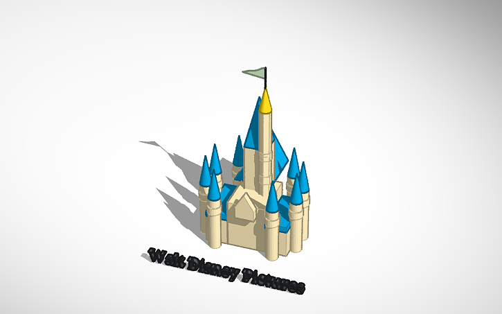 3D design Disney Castle - Tinkercad