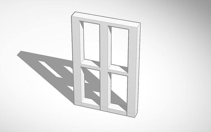 3d Design Window Tinkercad