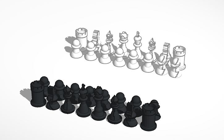3D design Chess Pieces of Lucas | Tinkercad