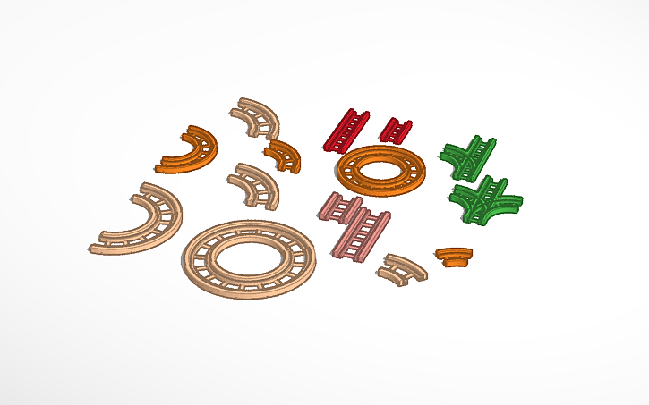 3D design Rails - Tinkercad