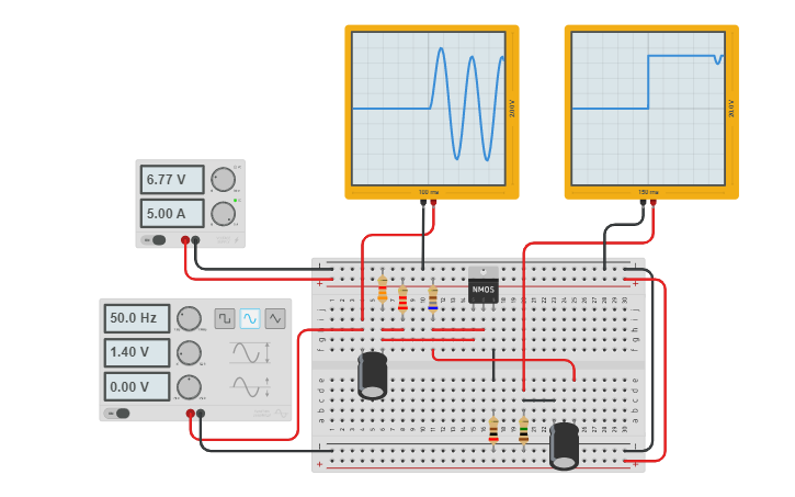Circuit design Rangkaian Amplifier_Muhammad Daffa Aryasetya - Tinkercad