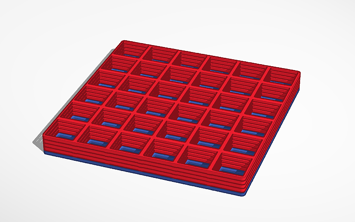 3D design Gridfinity Stack 6x6 - Tinkercad