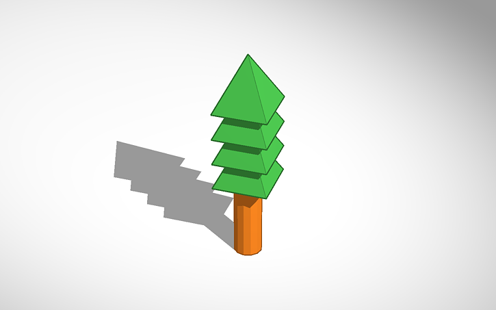 3D design Low-Poly Tree | Tinkercad