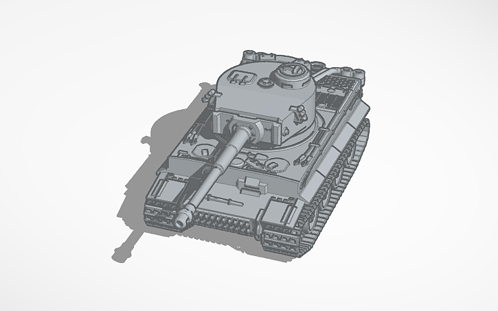 3D design Panzer - Tinkercad