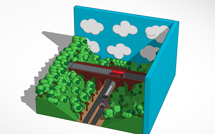 3D design Thomas and Bertie photo - Tinkercad