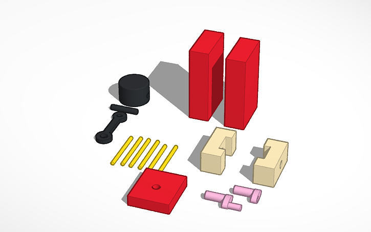 3D design Single Piston "Engine" | Tinkercad