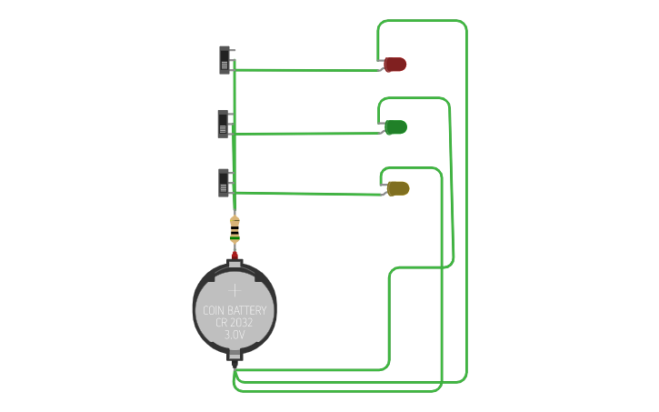 Circuit design Semàfor | Tinkercad