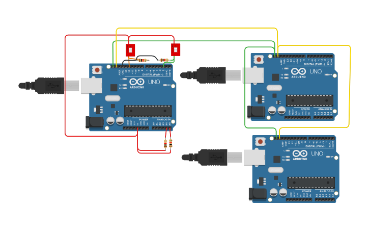 Circuit design i2c arduino - Tinkercad
