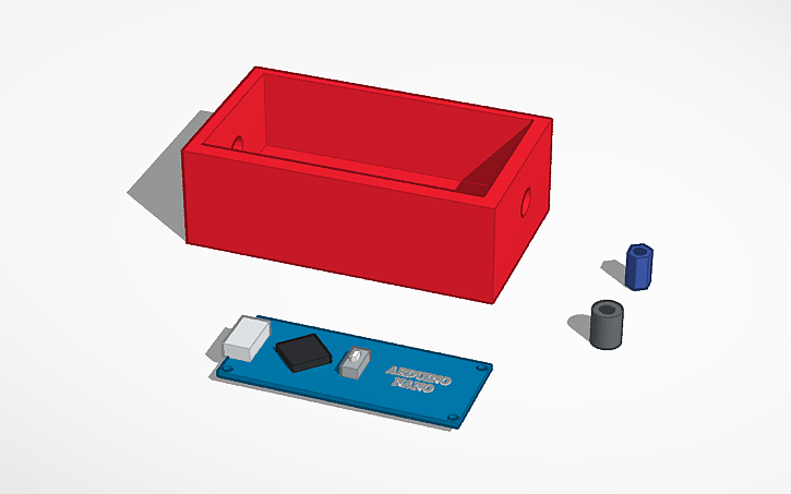 3D design Nano box V1 - Tinkercad