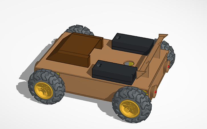 3D design RC_ESPNOW_TEST_CAR (RX) 4X4 - Tinkercad