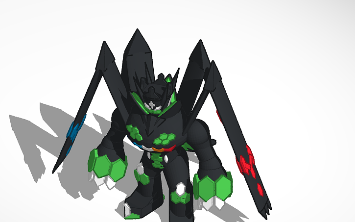 3D design Zygarde perfect form - Tinkercad