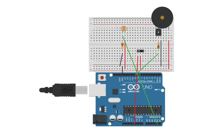 Circuit design Siren_arduino_2 - Tinkercad