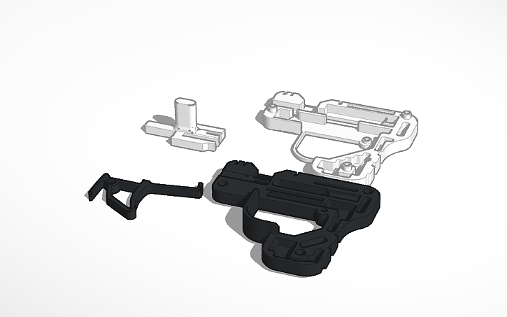 3D design Rubber Band Tic Tac Gun - Tinkercad