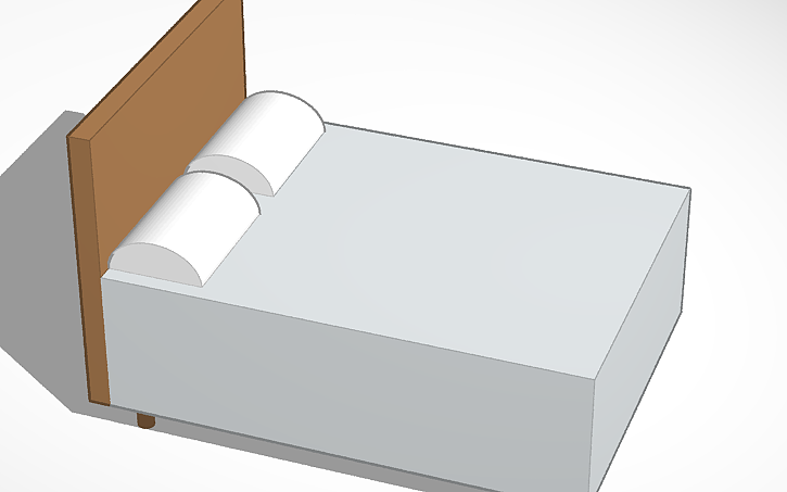 3D design bed - Tinkercad