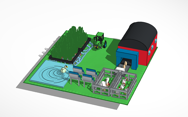 3D design Granja inteligente - Tinkercad