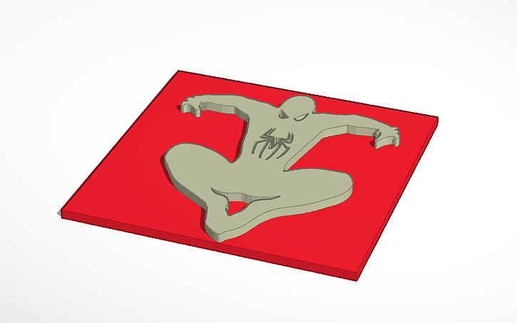 3D design Spider Man - Tinkercad