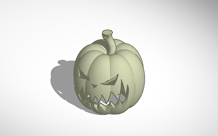 3D design Halloween Pumpkin - Tinkercad