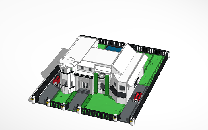 3D design mansion - Tinkercad